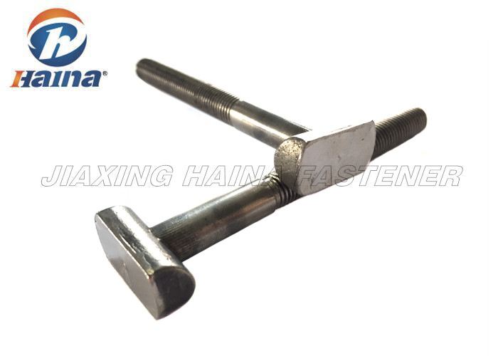 Hammer Head Screw Custom Fasteners Carbon Steel Plain Finish For Railway