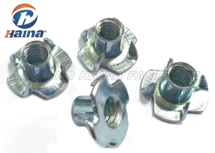 Plain Finish Zinc Plated Tee Stainless Steel Nuts Four Claws Nut 731816 ...