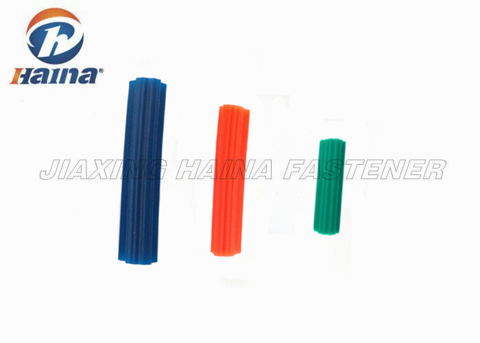 Orange / Blue / White 5/16x1" Concrete Plastic Nylon Wall Plugs Anchor Bolt