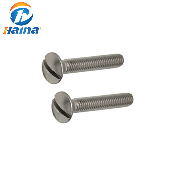 High Strength Slotted M3 Stainless Steel 304 316 Machine Screws